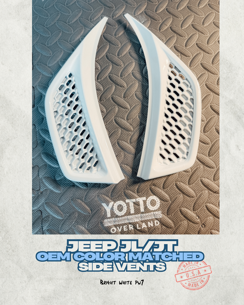 OEM Color Matched Side Vents for Wrangler JL JT – Yotto Overland