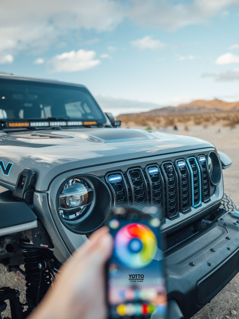 Prerunner Amber/RGB Grille Lights for 2024 JL JT Grille – Yotto Overland
