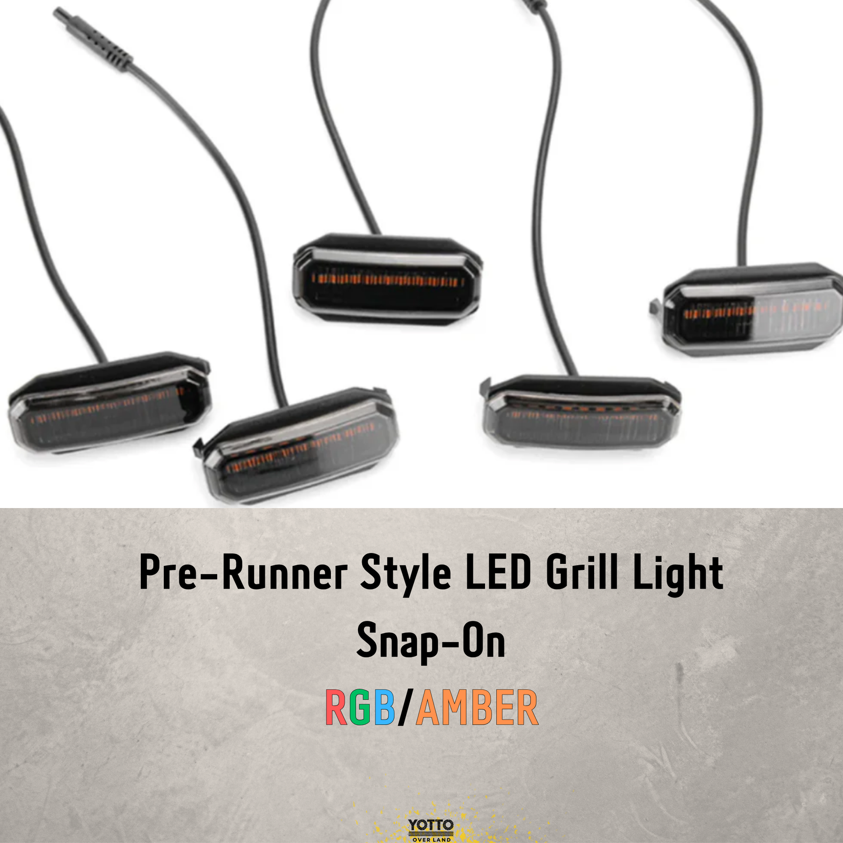 Prerunner Amber/RGB Grille Lights for 2024 JL JT Grille – Yotto Overland