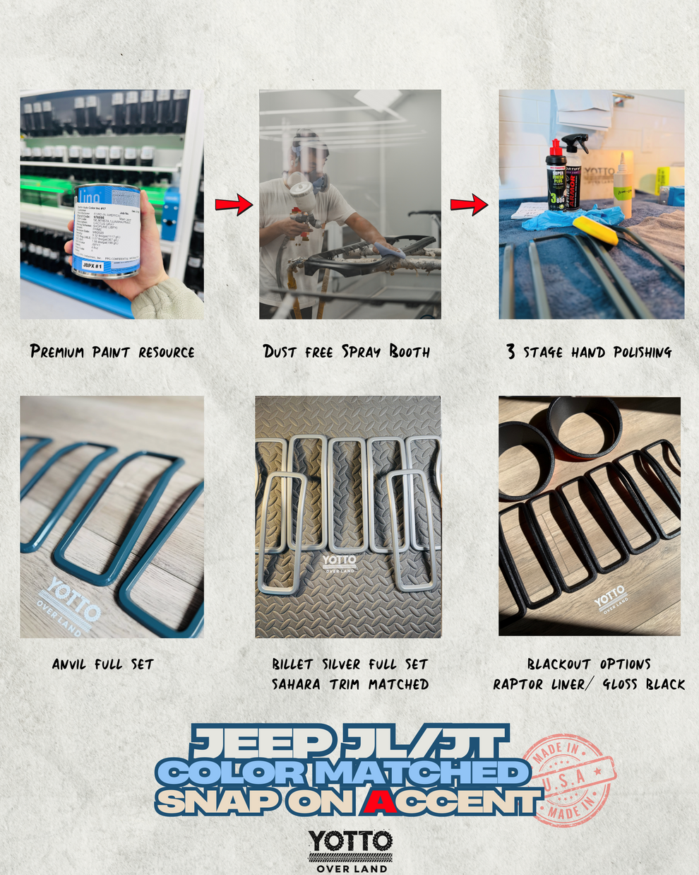 2024 Jeep Grille Inserts Color Matched – Yotto Overland