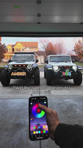 Prerunner Amber/RGB Grille Lights for 24-25 JL JT Grille – Yotto Overland